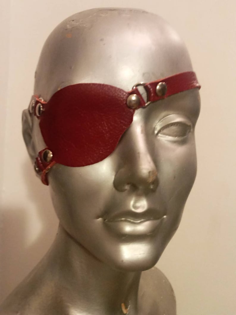 Blood Phantom Leather Eyepatch LIMITED - Etsy