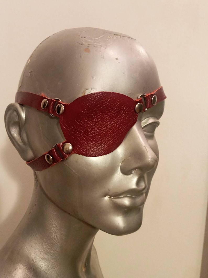 Blood Phantom Leather Eyepatch LIMITED - Etsy