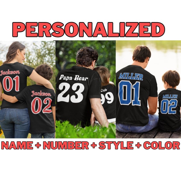Last Name Matching Shirt - Etsy