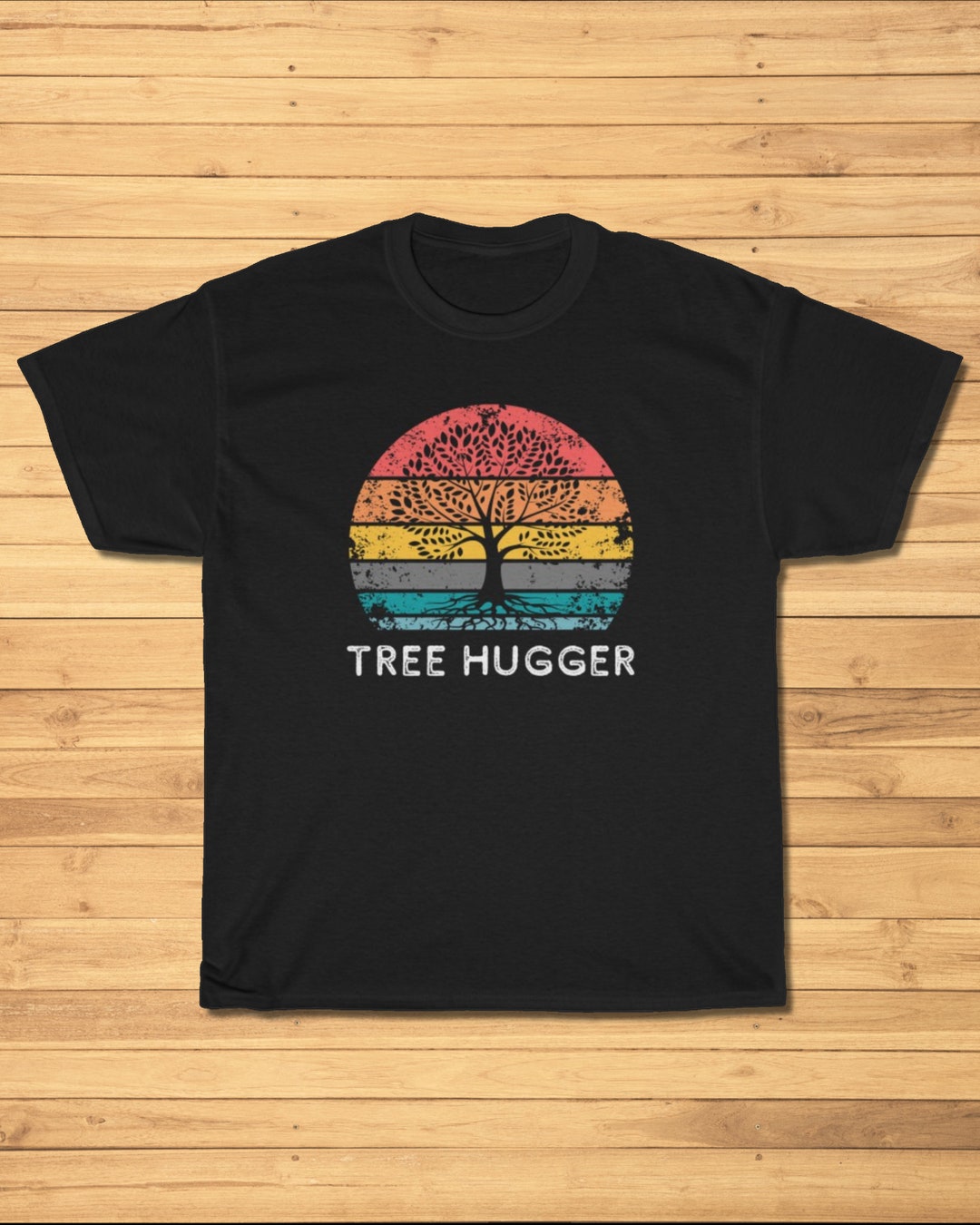 Retro Hippie Shirt, "tree Hugger" Tshirt, Environmentalism T-shirt ...