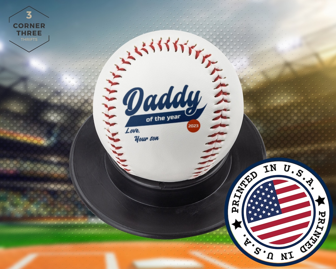Personalized Dad Gift From Son, Baseball Dad Gift, "daddy of the Year ...
