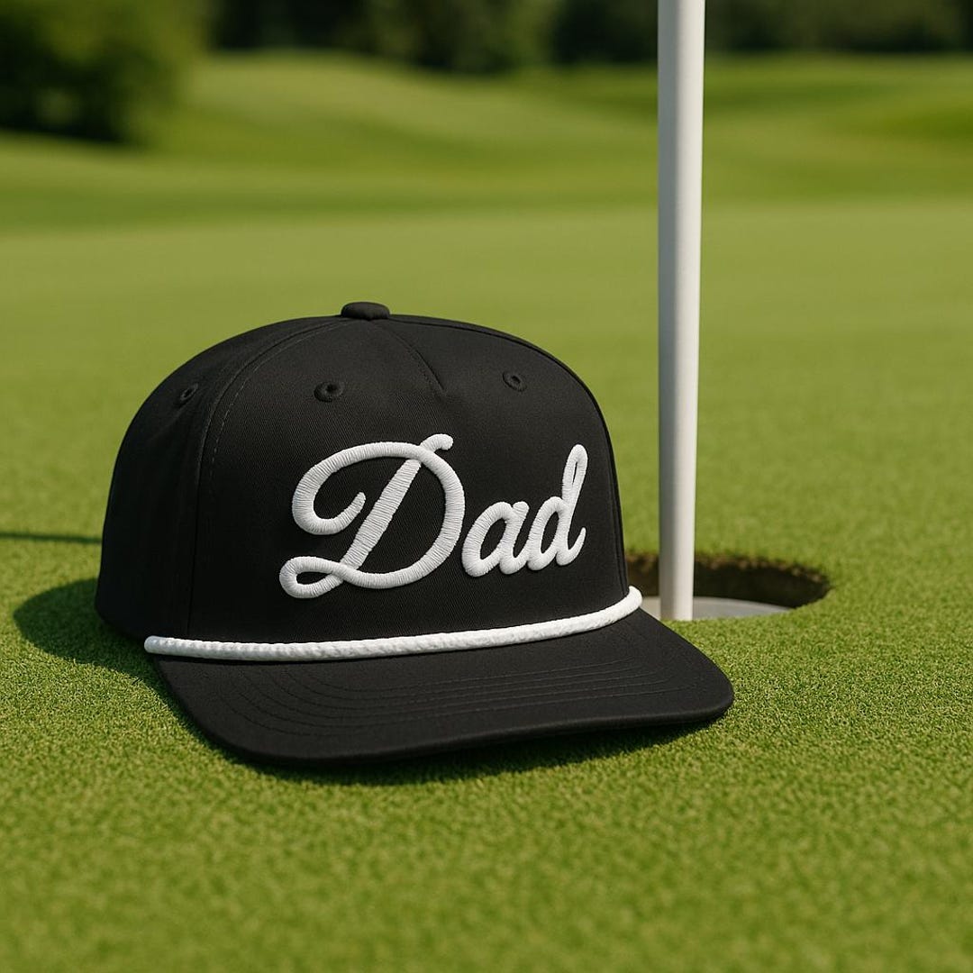 Custom Golf Hat for Dad, Personalized Retro Rope Cap, Father's Day Gift ...