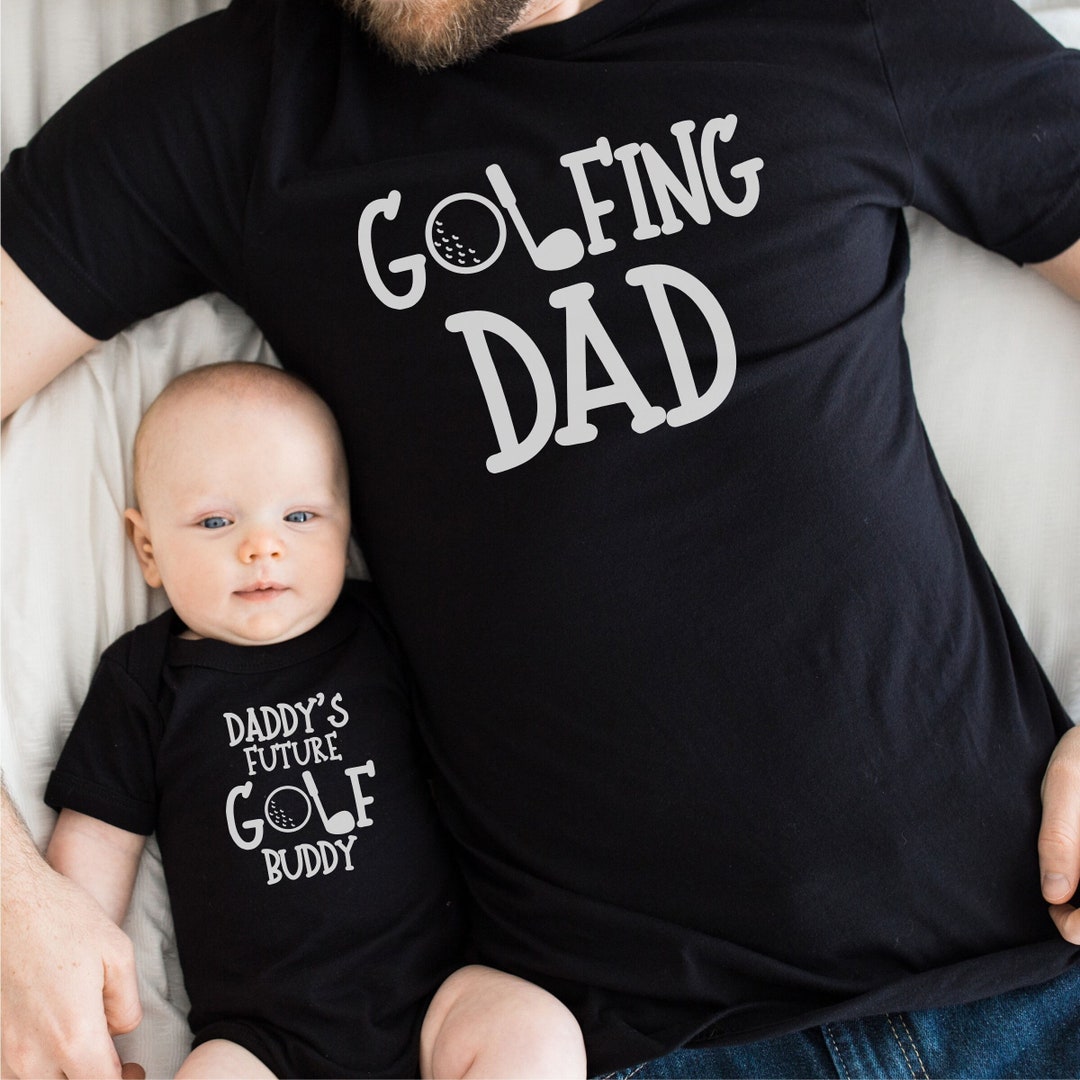Dad and Kid Matching Golf Shirt, "daddy's Future Golfing Buddy" Tshirt ...