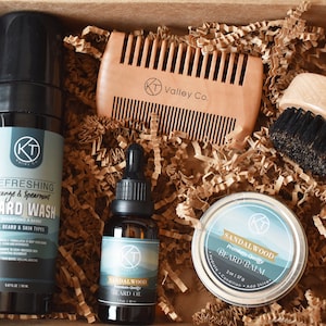 Ultimate Beard Care Kit for Men. Handmade Beard Care Kit for Him. Natural Beard Grooming Kit ...