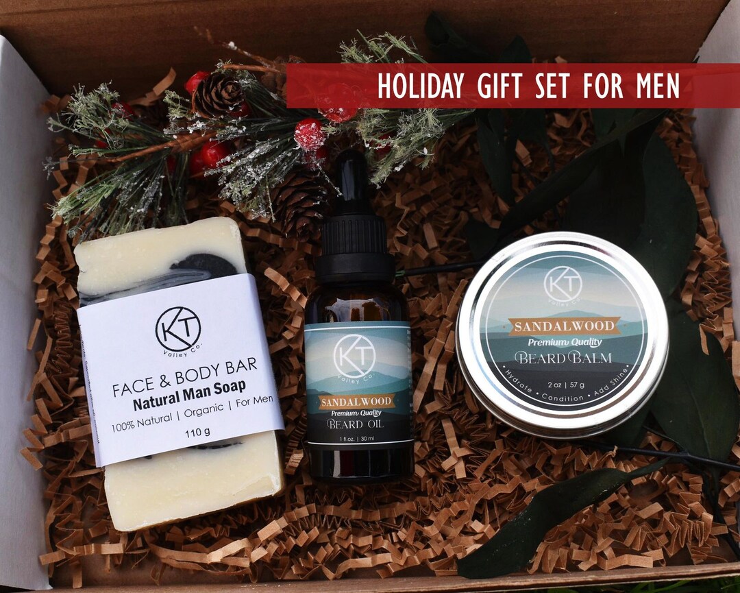 Beard Care Gift Set for Men. Handcrafted Gift for Bearded Men. Personal ...
