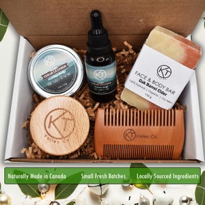 Natural Beard Care Kit for Men. Handmade Beard Grooming Kit. Ultimate ...