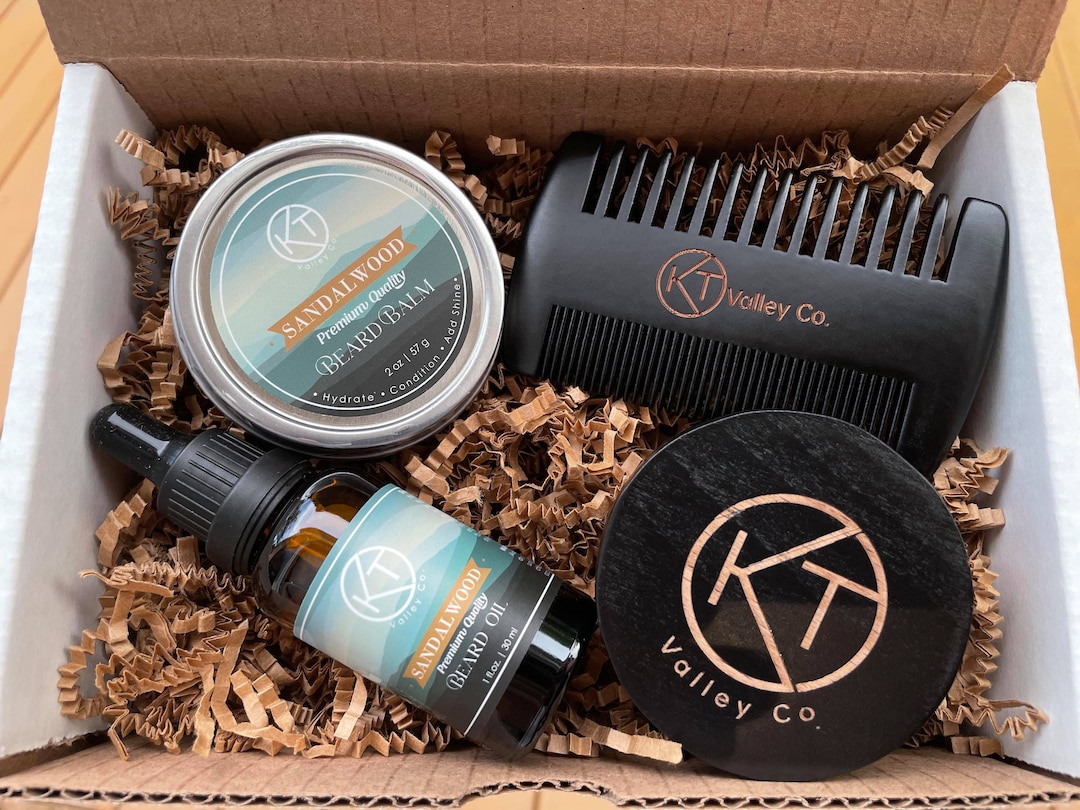 Beard Care Gift Set for Men. Handcrafted Gift for Bearded Men. Personal ...