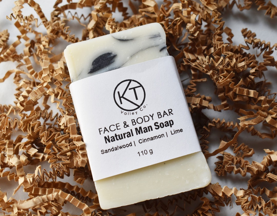 Natural Man Soap for Men. Natural Face & Body Soap Bar. Softening and ...