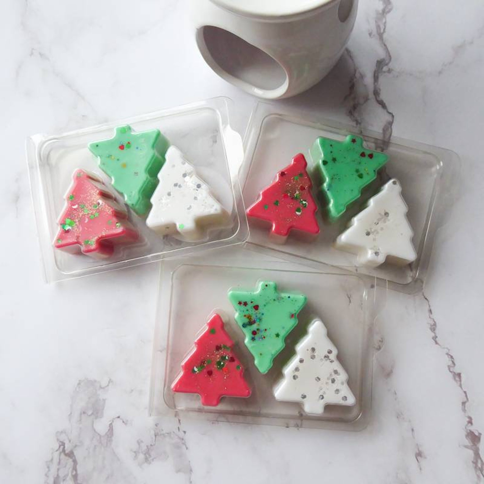 Christmas Scented Wax Melts Christmas Tree Shaped Home Etsy