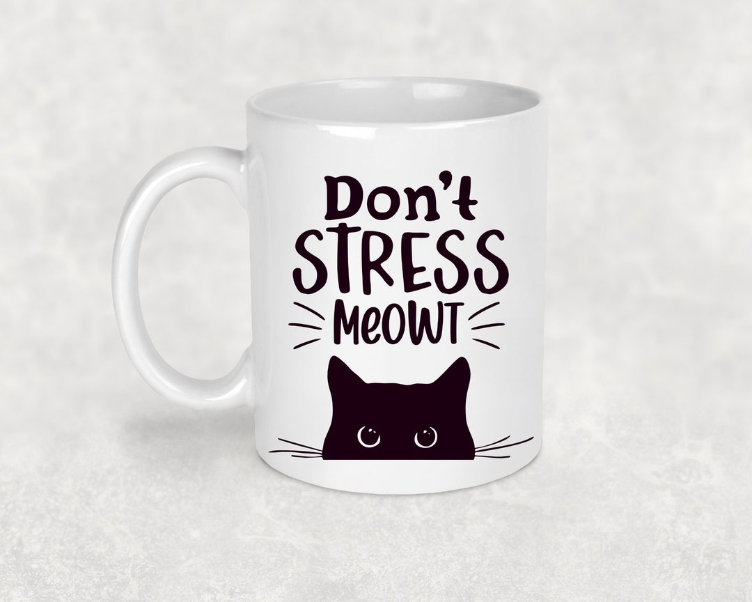 Funny Cat Mug Black Cat Ceramic Mug Gifts Cute Cat Gifts for - Etsy UK