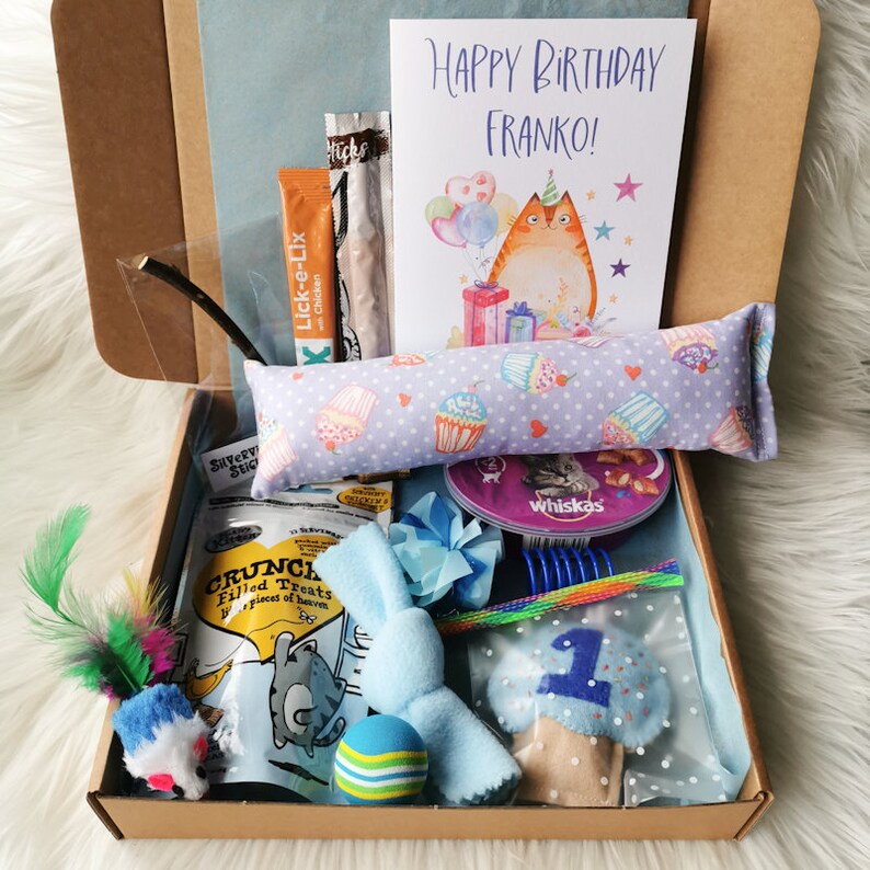 Personalised Cat Birthday Gift Box Gotcha Day Presents Pet - Etsy
