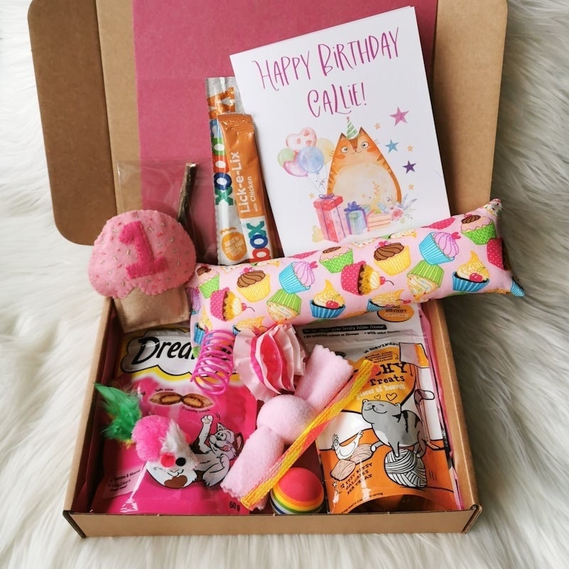 Personalised Cat Birthday Gift Box Gotcha Day Presents Pet - Etsy UK