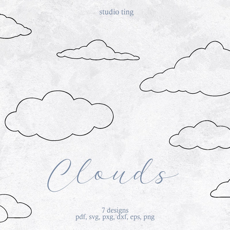 Cloud Illustration - Etsy