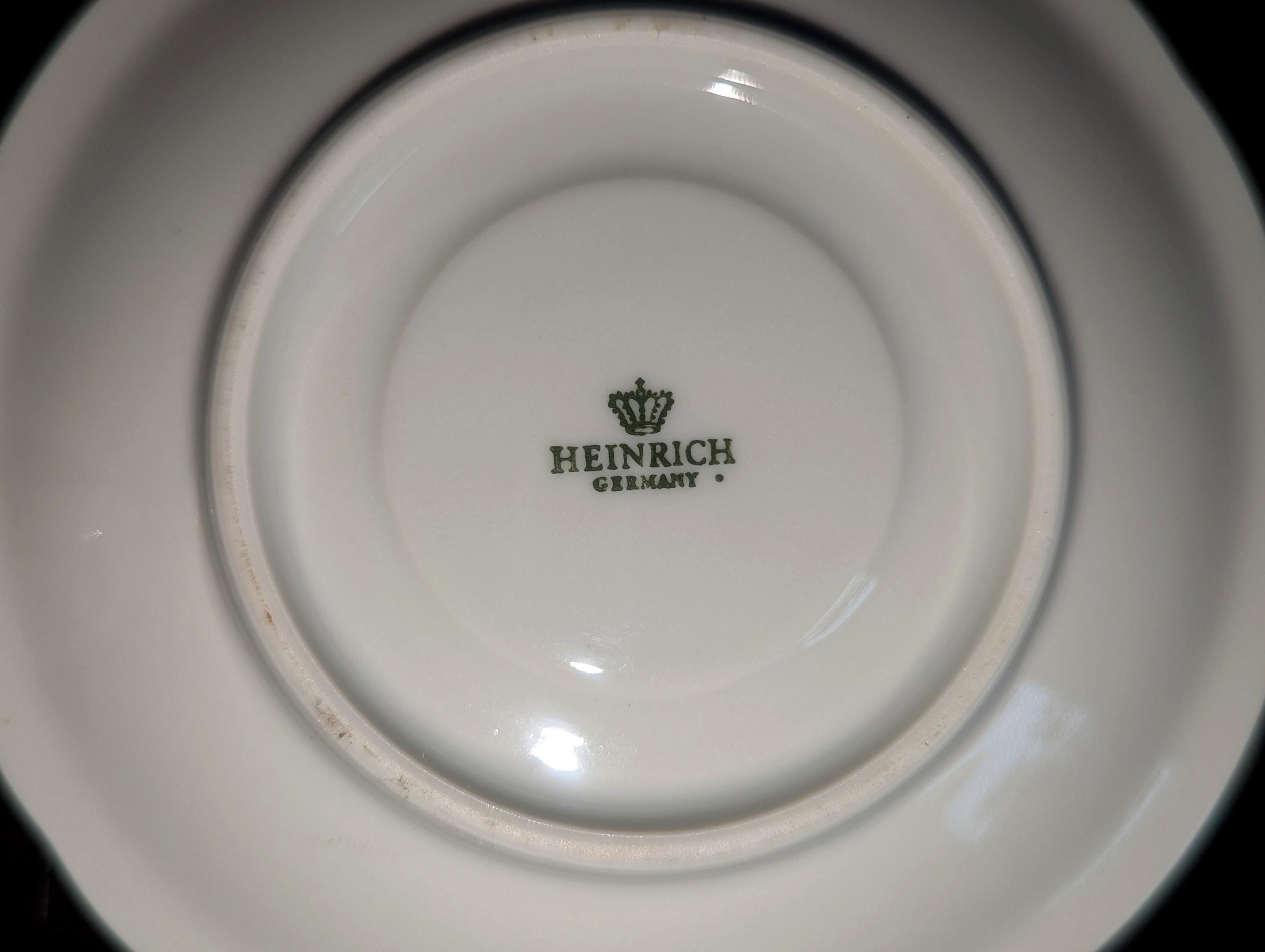 Vintage HEINRICH Porcelain Teacup and Saucer Made in Germany - Etsy