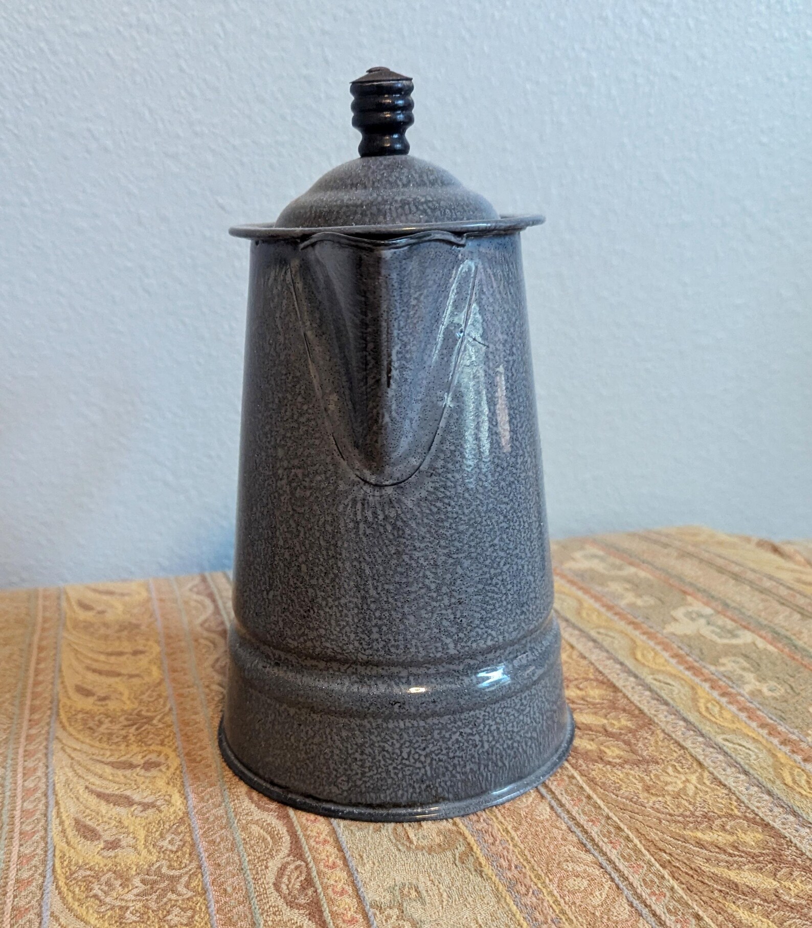 Vintage Enamel Coated Metal Water Kettle / Pot Great Condition - Etsy