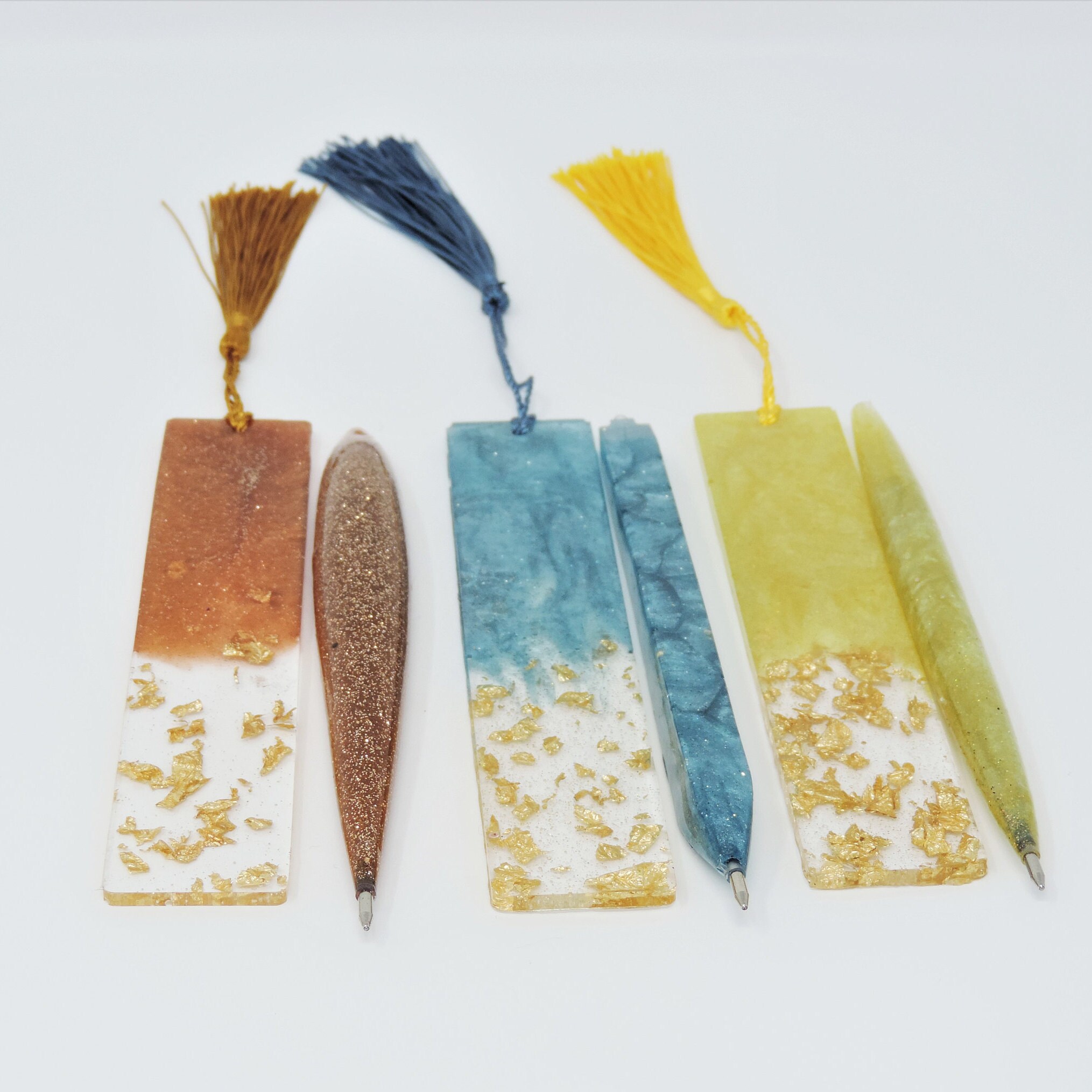 Resin Bookmark|resin Bookmark With Resin Pen|handmade Bokmark|bookish ...
