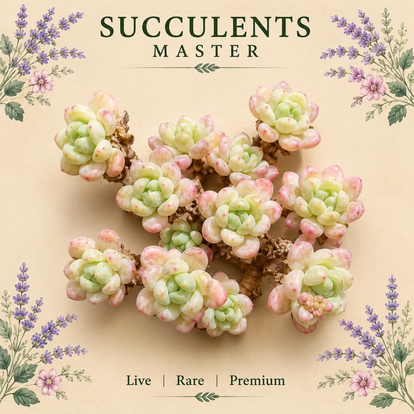 Rare Sedum Clavatum 3-3.5"| Live Succulent Plant | Chubby Green & Pink ...