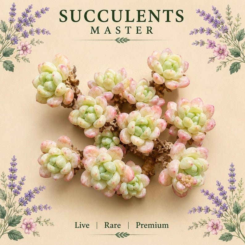 Rare Sedum Clavatum 3-3.5"| Live Succulent Plant | Chubby Green & Pink ...
