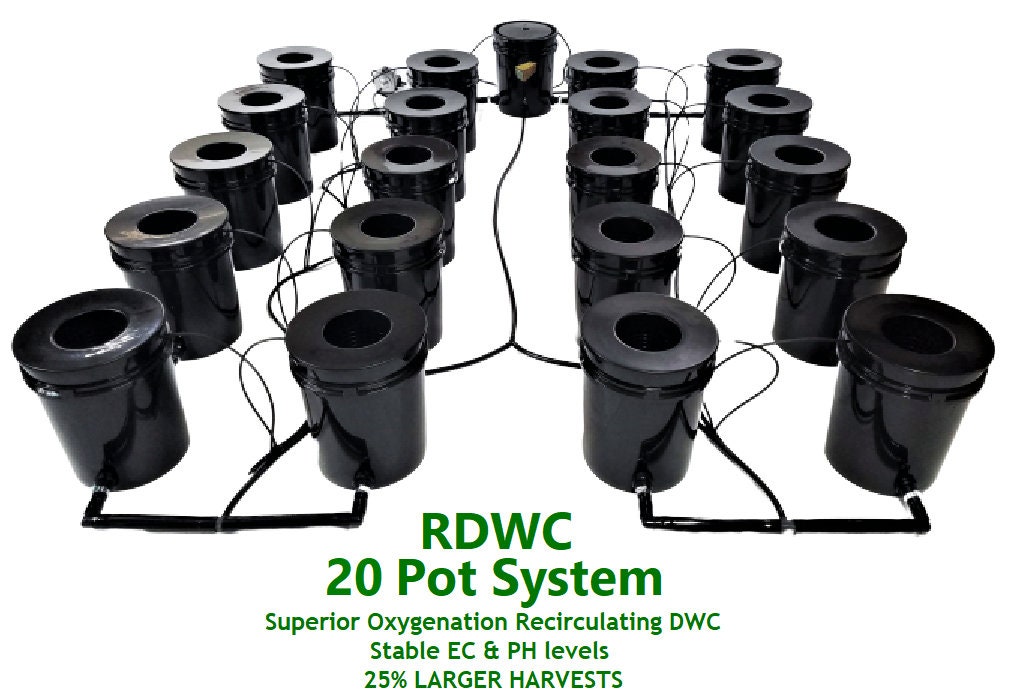 Grow 20 4 Row Recirculating Deep Water Culture RDWC System DWC - Etsy
