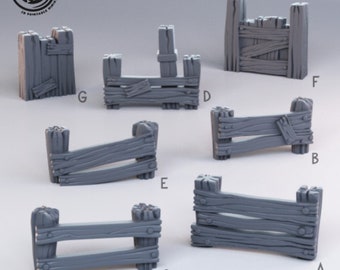 28mm Miniature Fence - Etsy