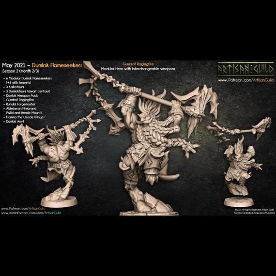 Gundrof Ragingfire Dumlok Flameseekers 3D Printed | Etsy