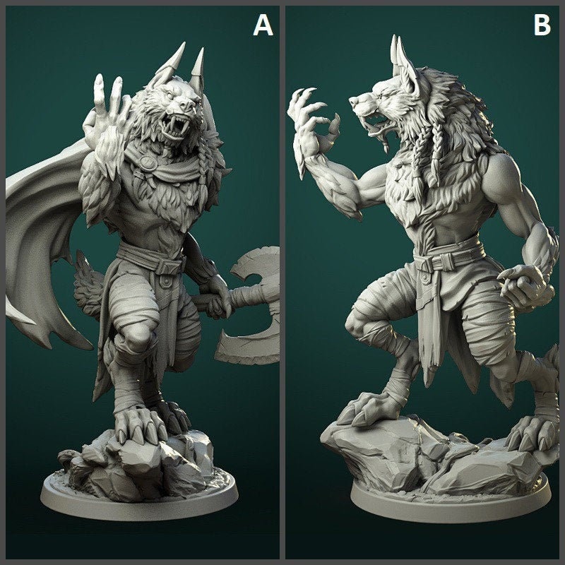 Toys & Games Toys frostgrave DnD Karrash the shadow death Werewolf ...