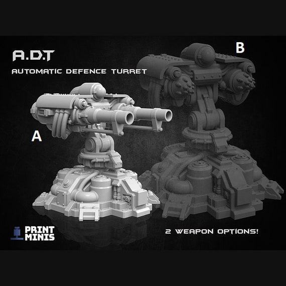 The Maslo Group A.D.T Automatic Defence Turret 3D Printed - Etsy