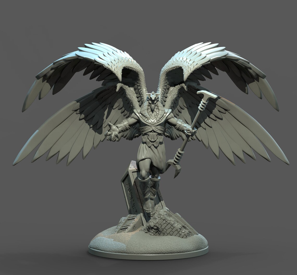 Ra God of Sun Ancient Egypt 3D Printed Miniature Clay - Etsy