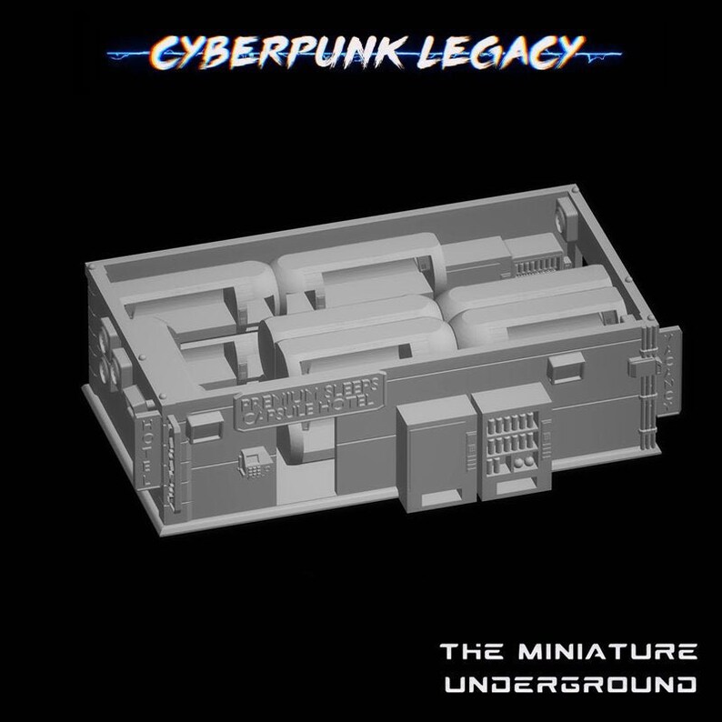Cyberpunk Legacy Capsule Hotel Cyberpunk Legacy 3D Printed - Etsy