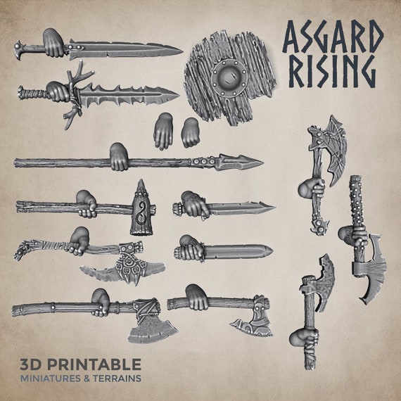 modular for DnD and tabletop bows and signs available in 28 mm swords ...