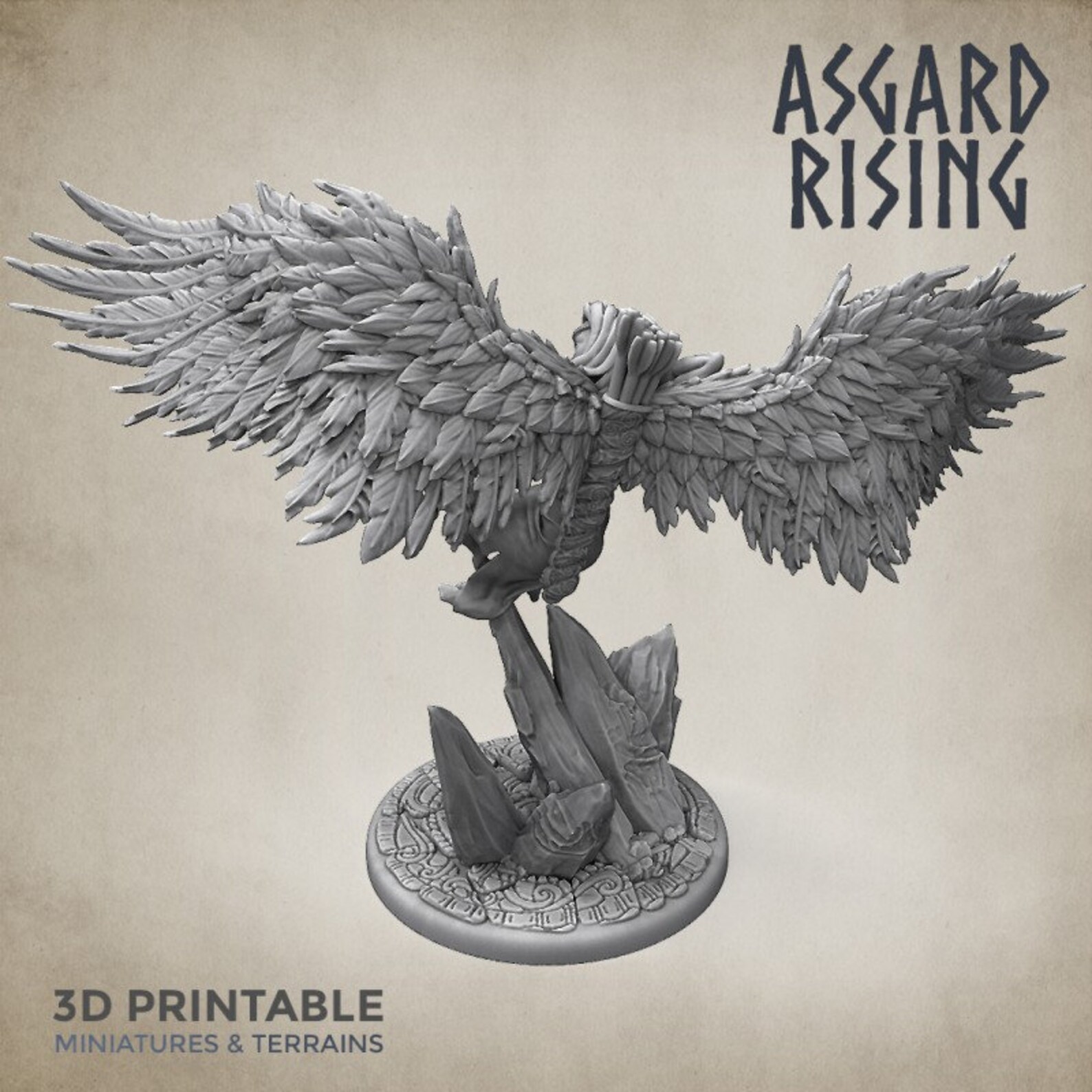 Winged Valkyrie Set of 3 Valkyries 3D Printed Miniature | Etsy