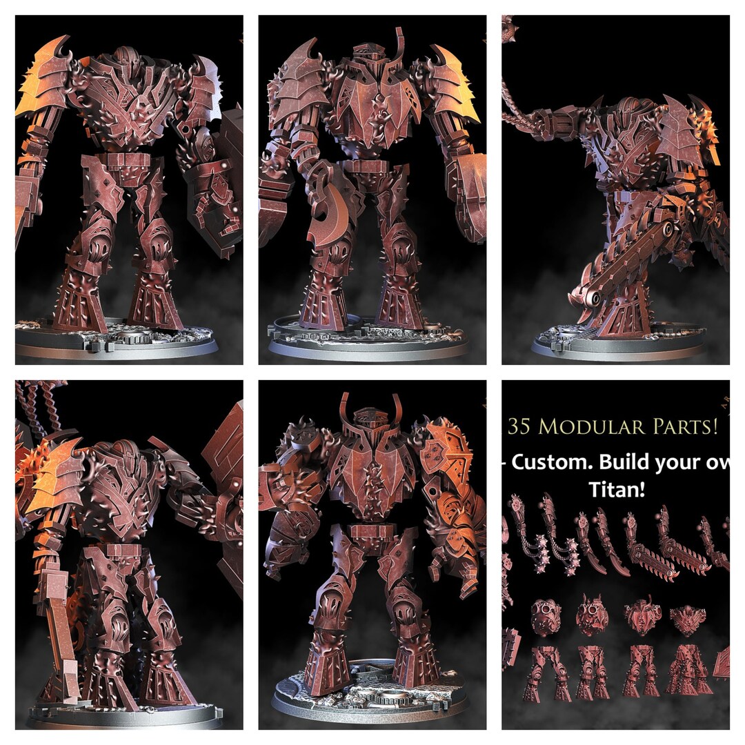 Vonindod the Death Titan Magma Lords 3D Printed - Etsy UK