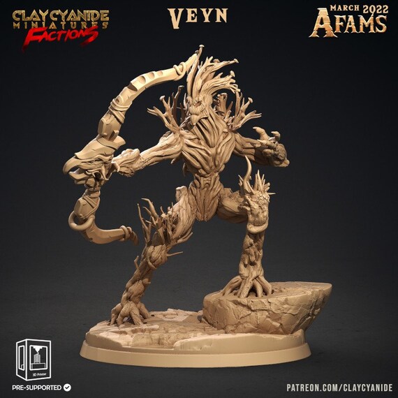 Veyn Ent Conan Factions 3D Printed Miniature Clay | Etsy