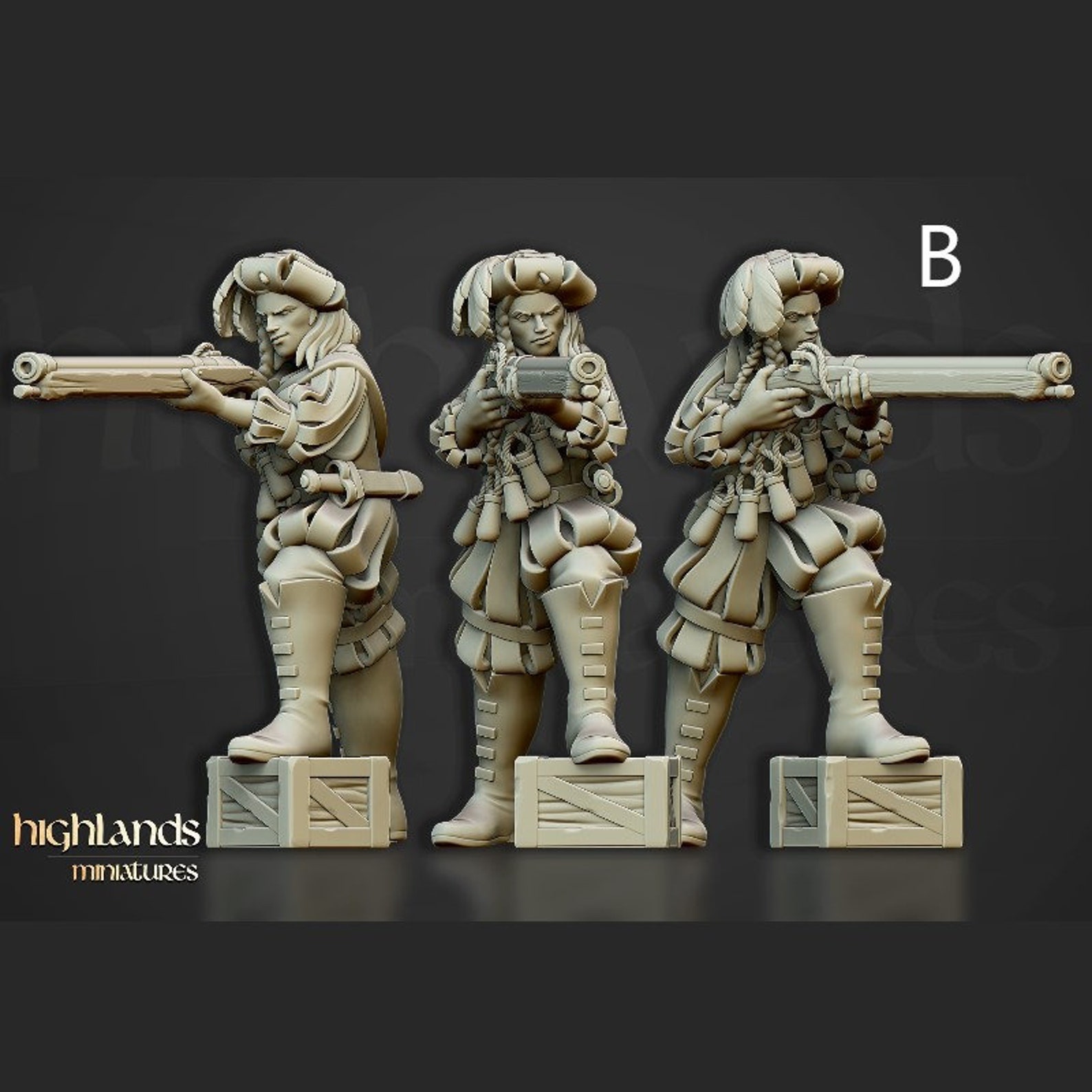 Female Arquebusier Unit Wittemberg Highlands Miniatures - Etsy