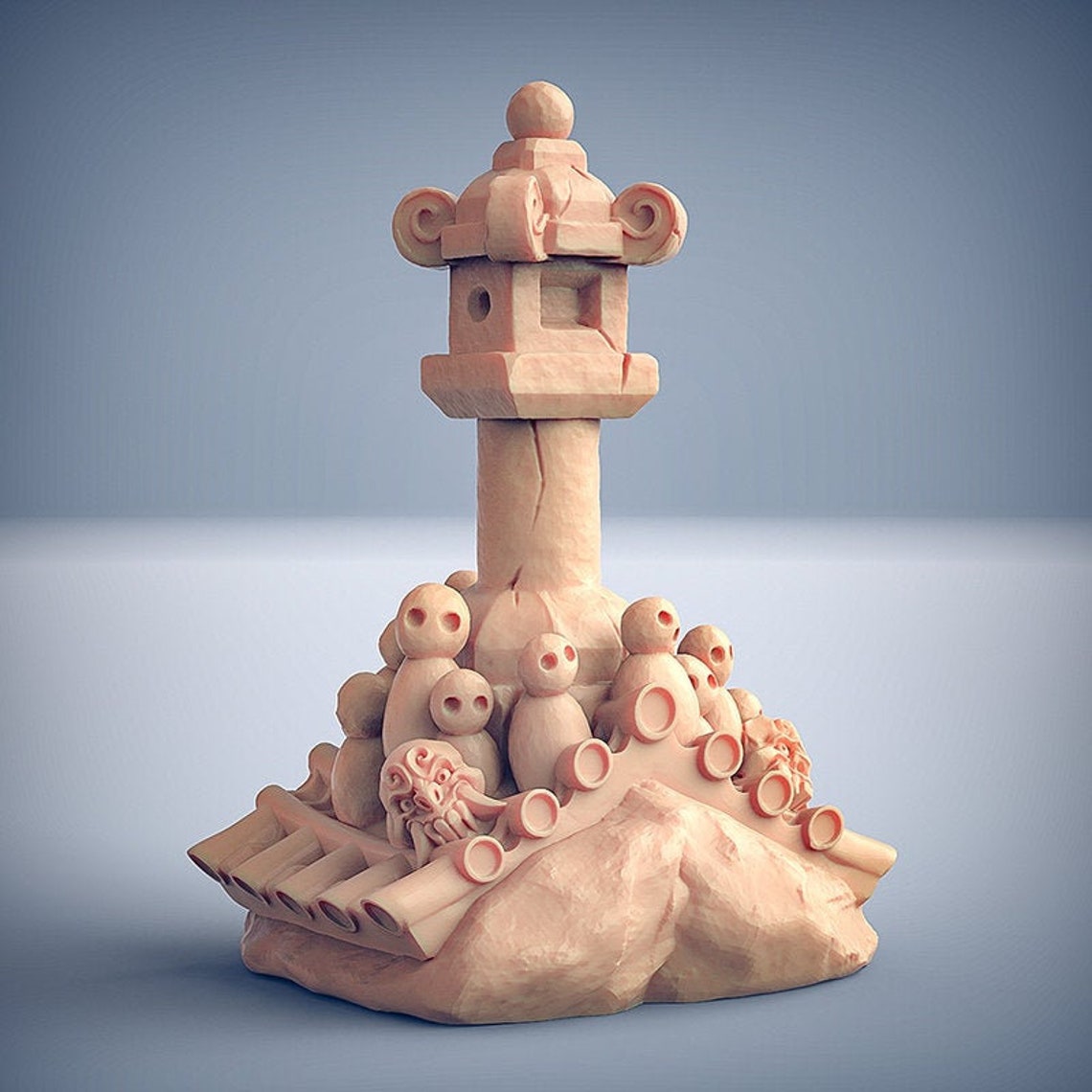 Oni Lamp 3D Printed Miniature Artisan Guild 28mm / 32mm | Etsy