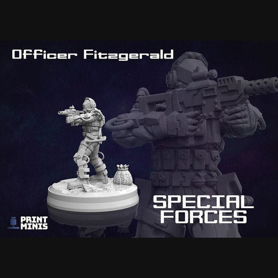 Special Forces Officer Fitzgerald Pioneer 3D Printed | Etsy