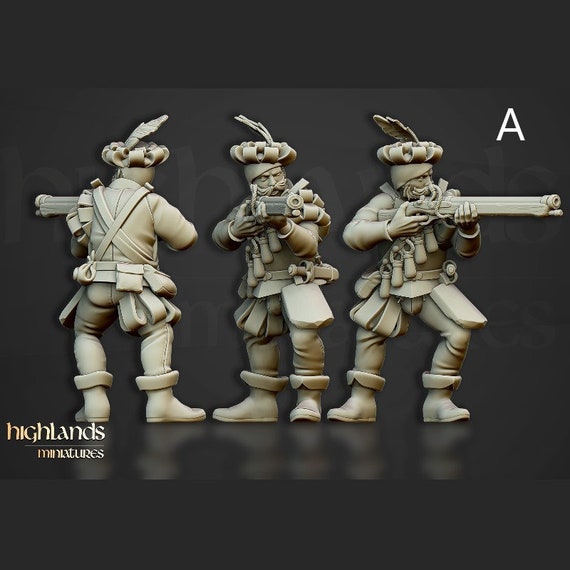 Arquebusier Unit Wittemberg Highlands Miniatures 3D - Etsy