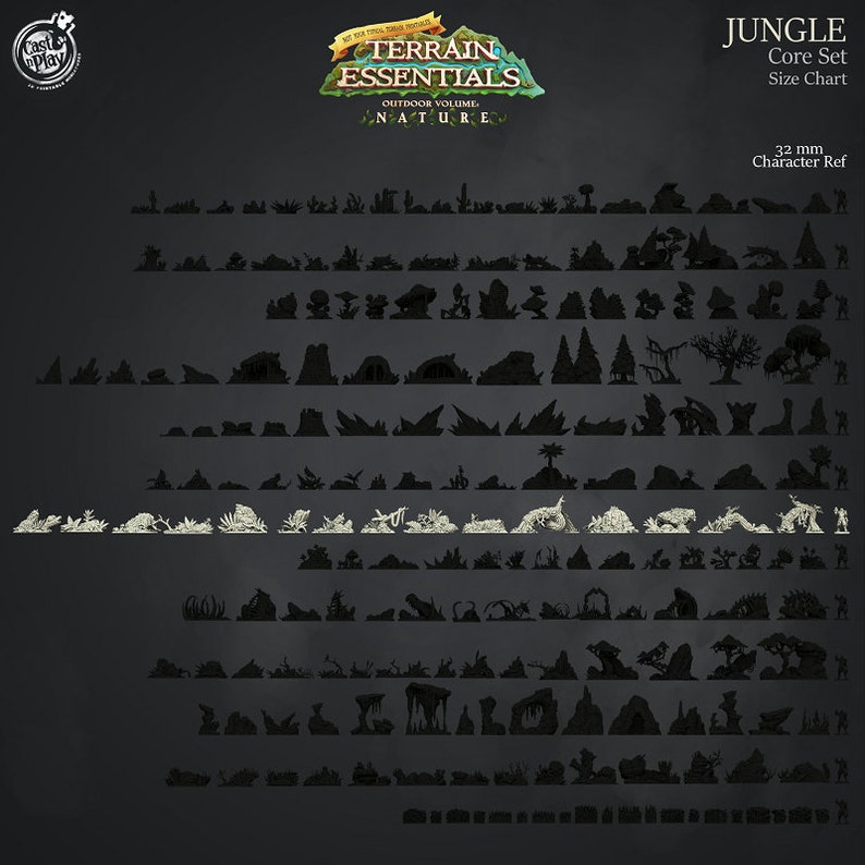 Jungle Terrain Set Terrain Essentials: Vol. Nature Cast N - Etsy