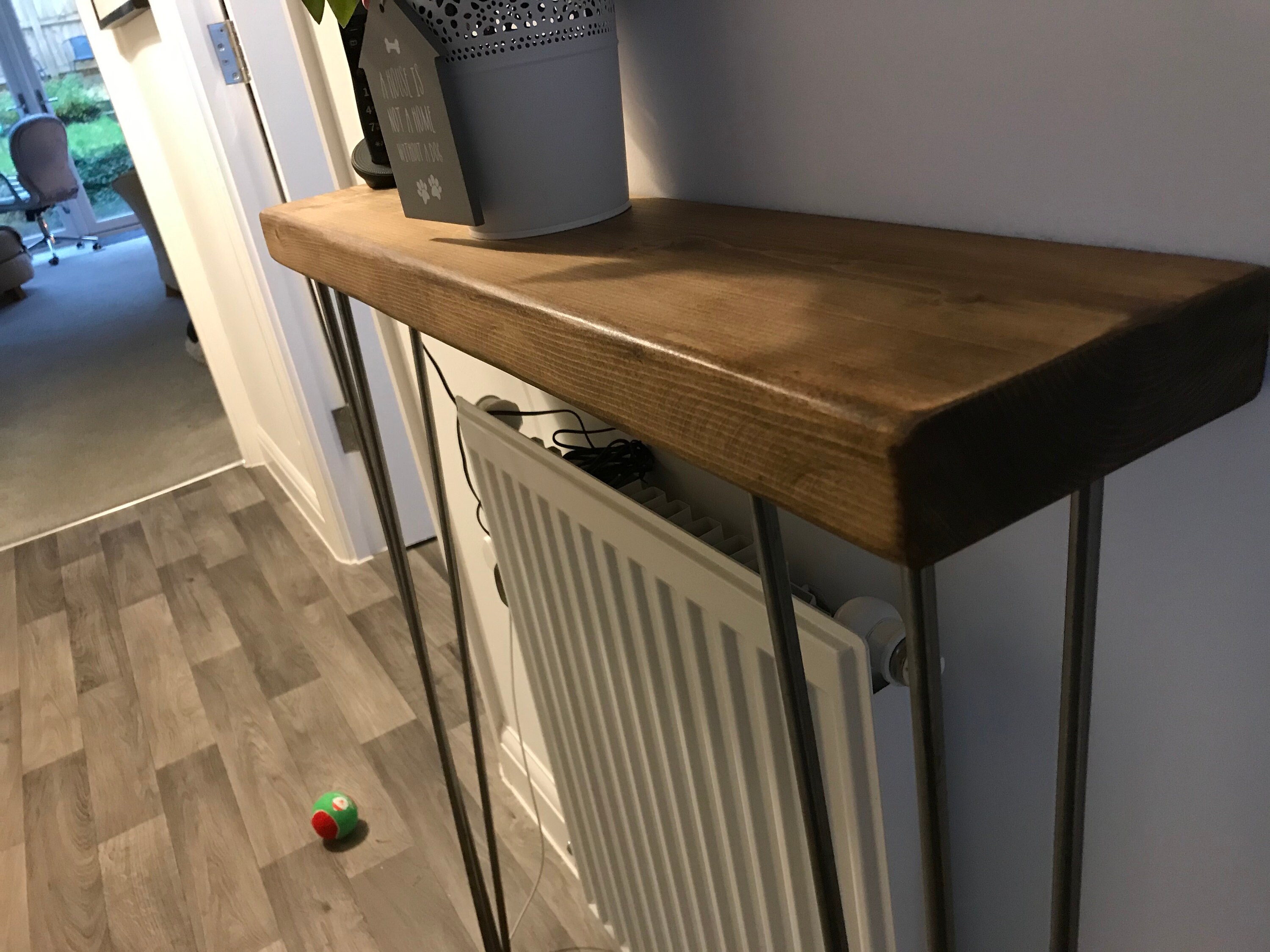 Rustic Console/radiator/hallway Table 15cm Wide Reclaimed - Etsy UK