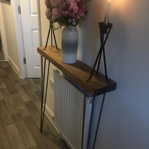 Rustic Console/radiator/hallway Table 15cm Wide Reclaimed - Etsy UK