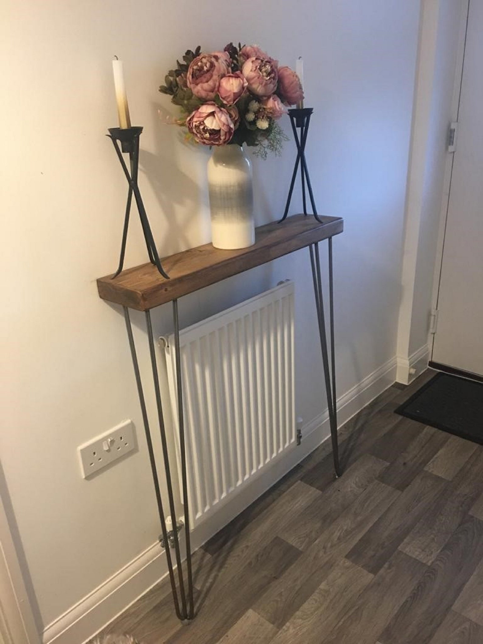 Rustic Console/radiator/hallway Table 15cm Wide Reclaimed - Etsy UK