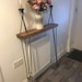 Rustic Console/radiator/hallway Table 15cm Wide, Reclaimed Scaffold ...