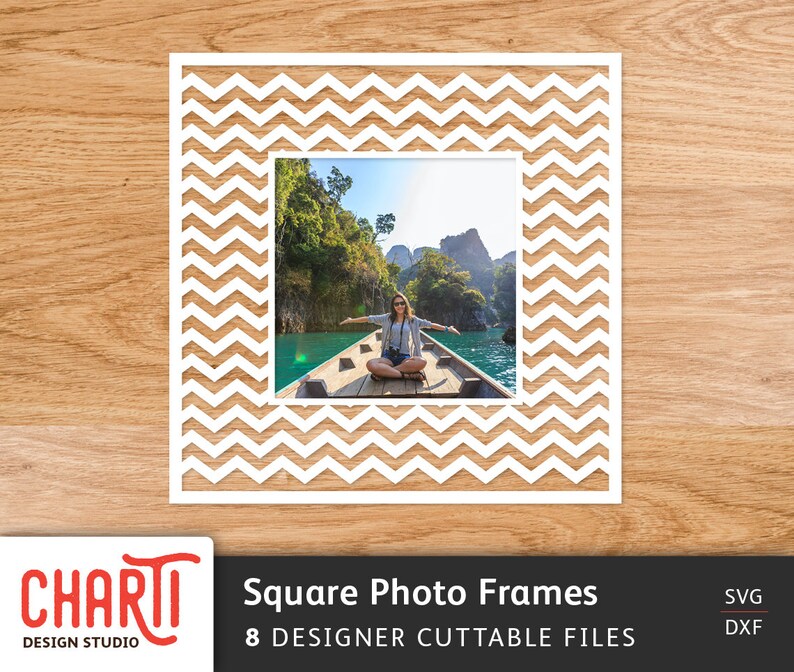 Square Photo Frames Digital Cuttable Design | Etsy