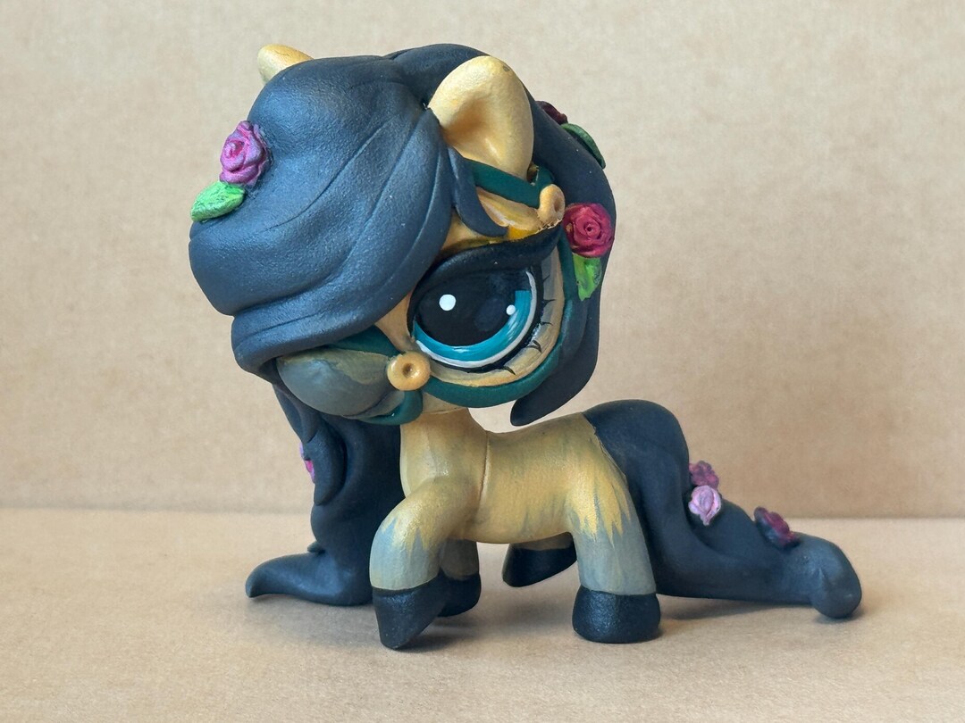 LPS Yellow Mystical Pony OOAK Custom Figure - Etsy