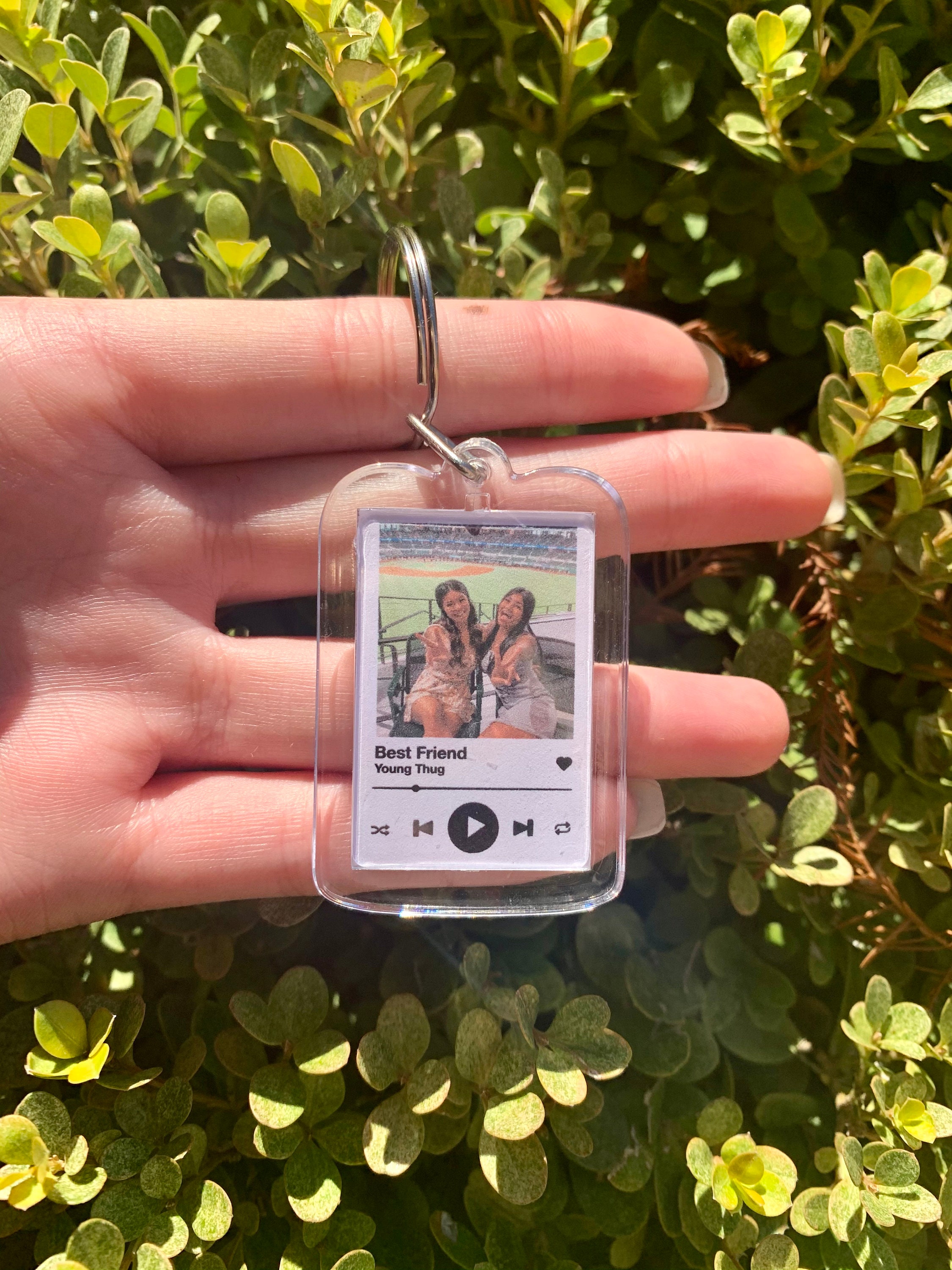 Custom Album Keychain Custom Song Keychain Spotify - Etsy