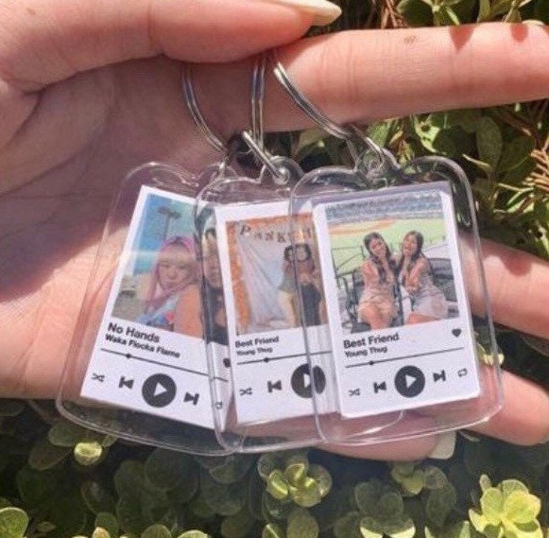 Custom Album Keychain| Custom Song Keychain| Spotify Keychain| Double ...