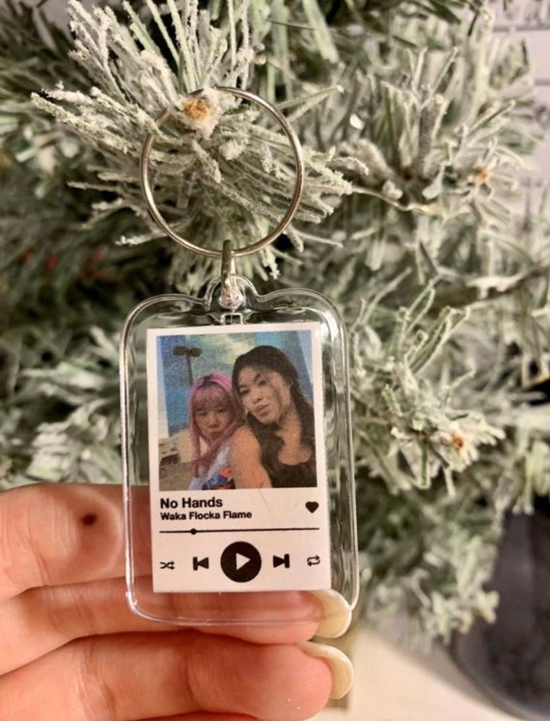 Custom Album Keychain Custom Song Keychain Spotify Keychain - Etsy