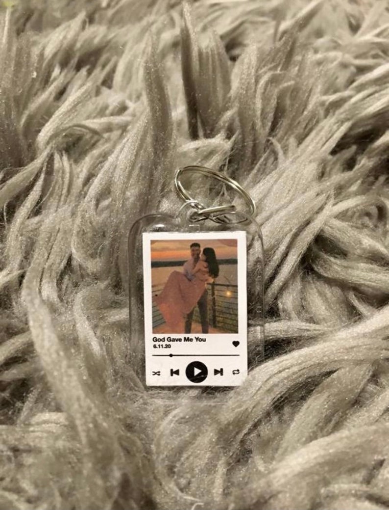 Custom Album Keychain Custom Song Keychain Spotify Keychain - Etsy