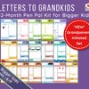 Pen Pal Letters for Little Kids to Exchange With Friends, Classmates ...