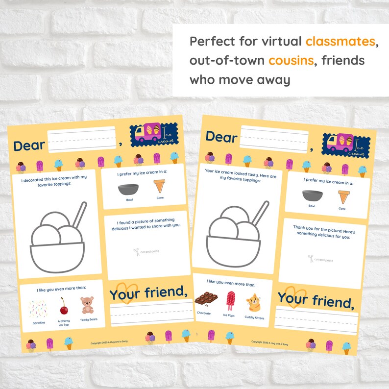 Pen Pal Letter Writing Set for Kids to Exchange With Friends, Cousins ...